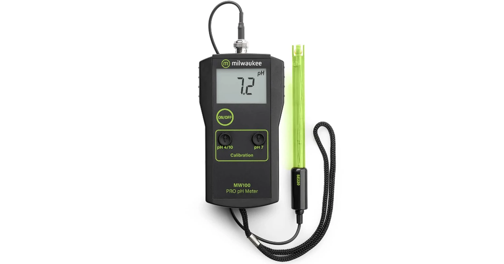 Milwaukee MW100 hordozható pH-mérő 0,1 pH-felbontással | PhmérőkWebshop